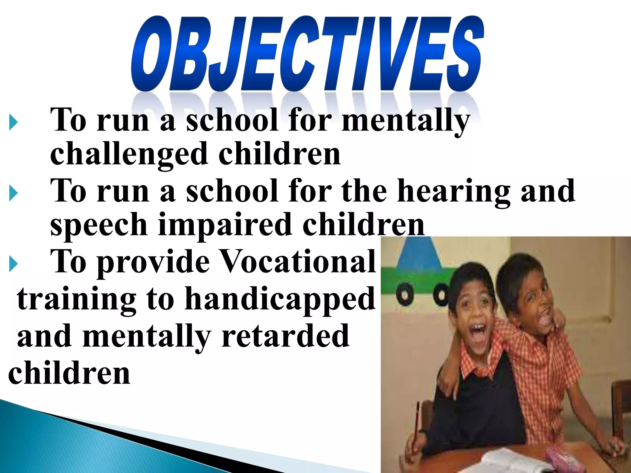 Welfare Services For Challenged Children in India | PPT