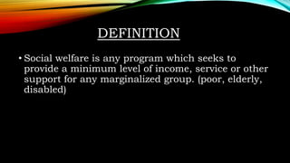 social wellfare schemes | PPTX