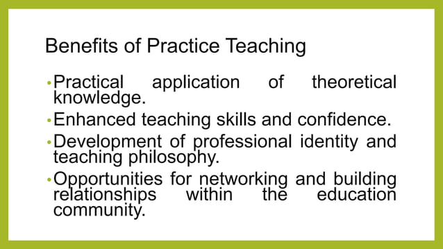 Practicum Notes For Practice Teaching Students | PPTX