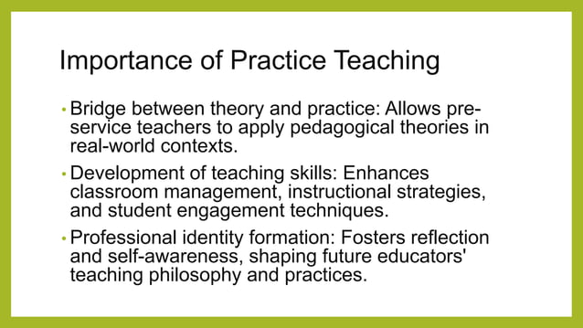 Practicum Notes For Practice Teaching Students | PPTX