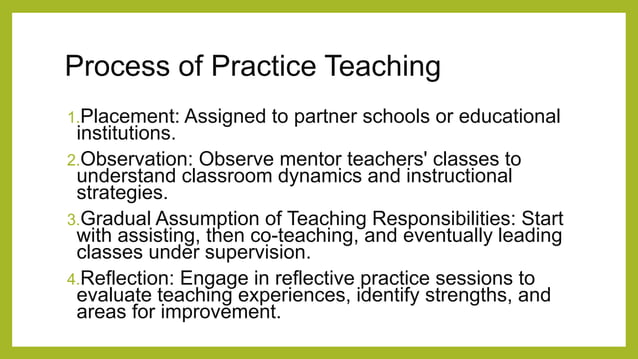 Practicum Notes For Practice Teaching Students | PPTX