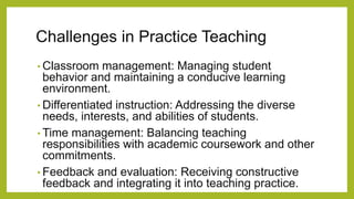 Practicum Notes For Practice Teaching Students | PPTX