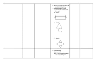nets of solid figures lesson grade VI (explicit lesson plan k-12) | DOCX