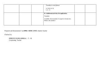 Translations of real-verbal expressions into letters or symbols and ...