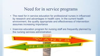In service nursing education | PPTX