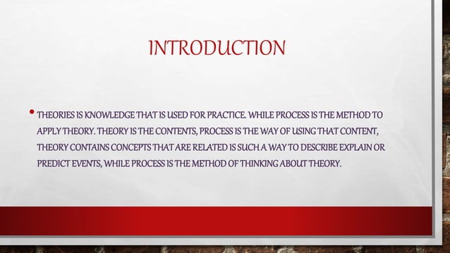 Practice teaching on theories | PPT