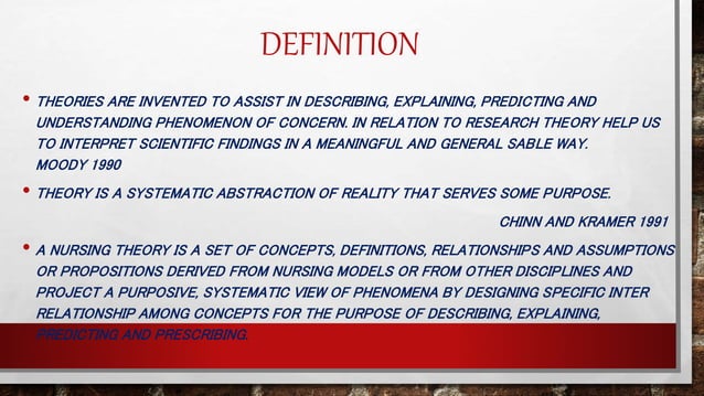 Practice teaching on theories | PPT