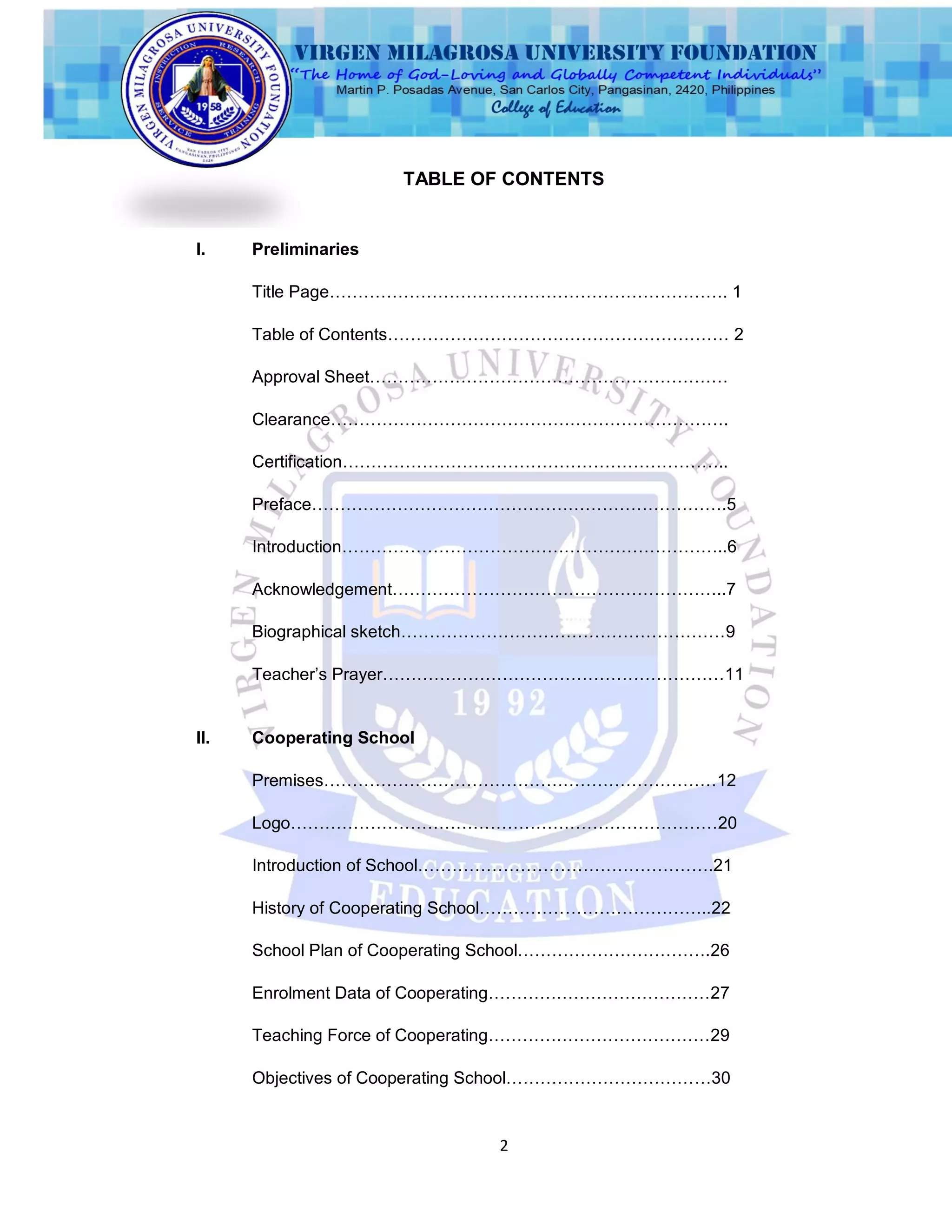 Practice Teaching Portfolio 2019 | PDF
