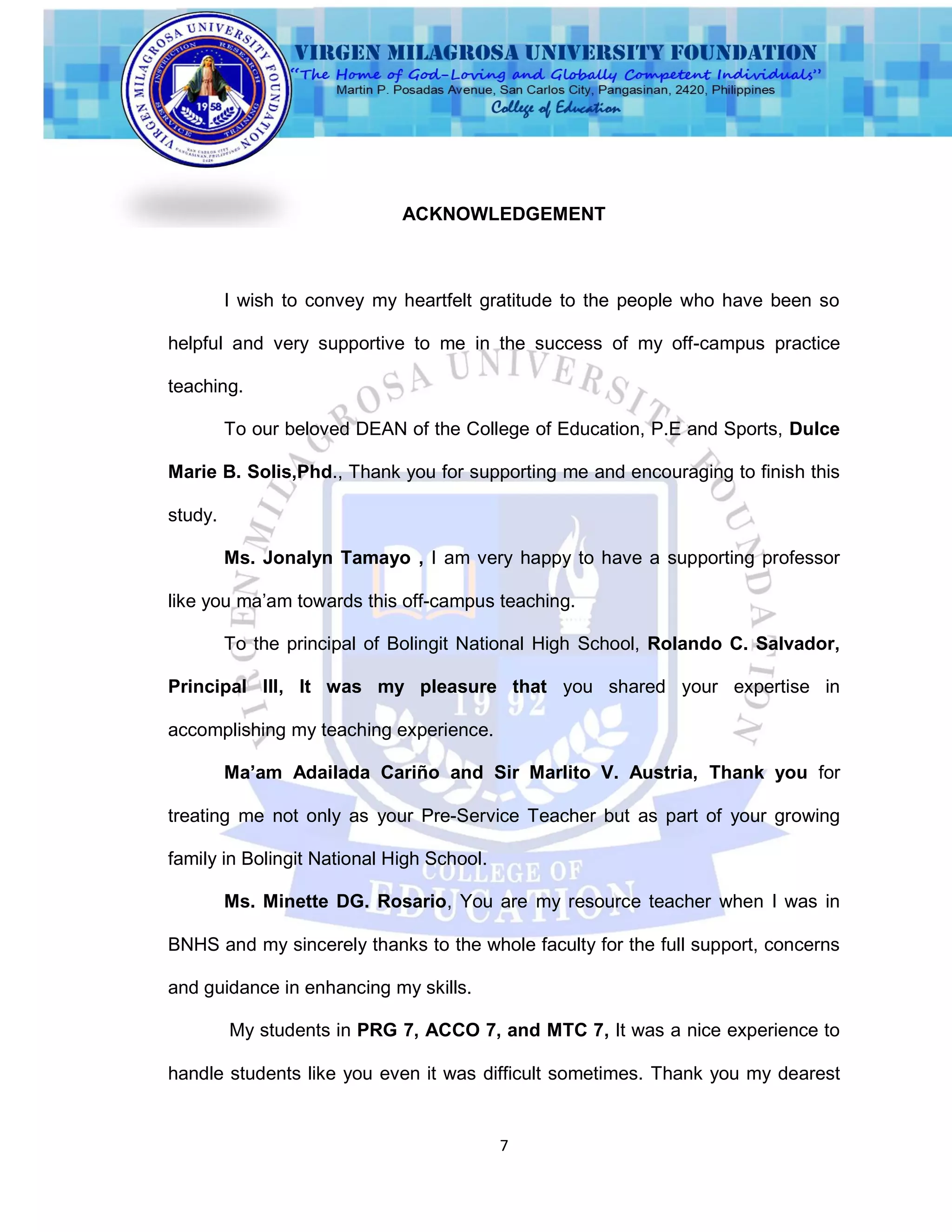 Practice Teaching Portfolio 2019 | PDF