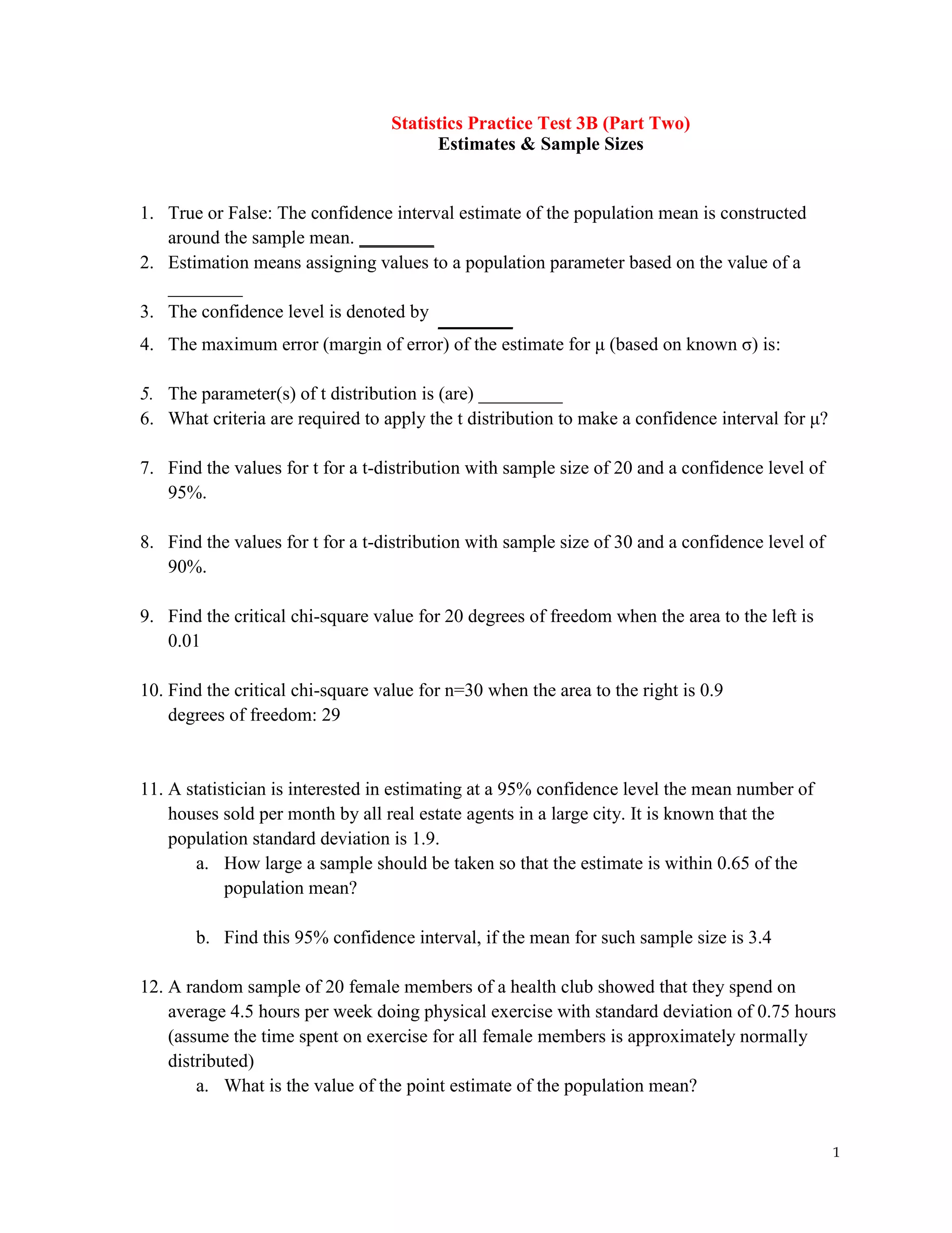 Practice Test 3B | PDF