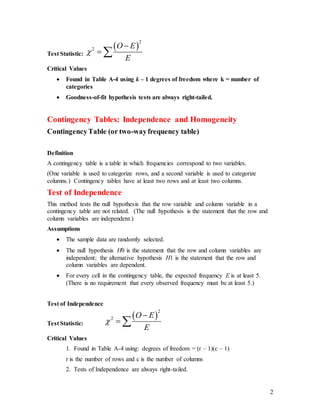 Practice Test 5B Multinomial Experiments and Contingency Tables | PDF