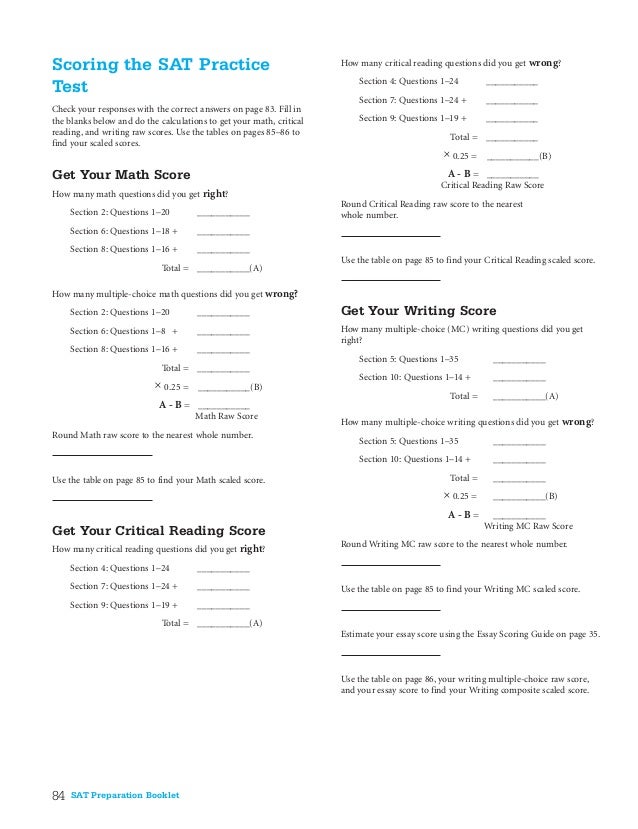 SAT Practice Test Answers 2004 05 sat-practice-test-answers-2004-05