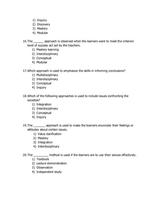 LET Practice test in Professional Education-principles and strategies ...