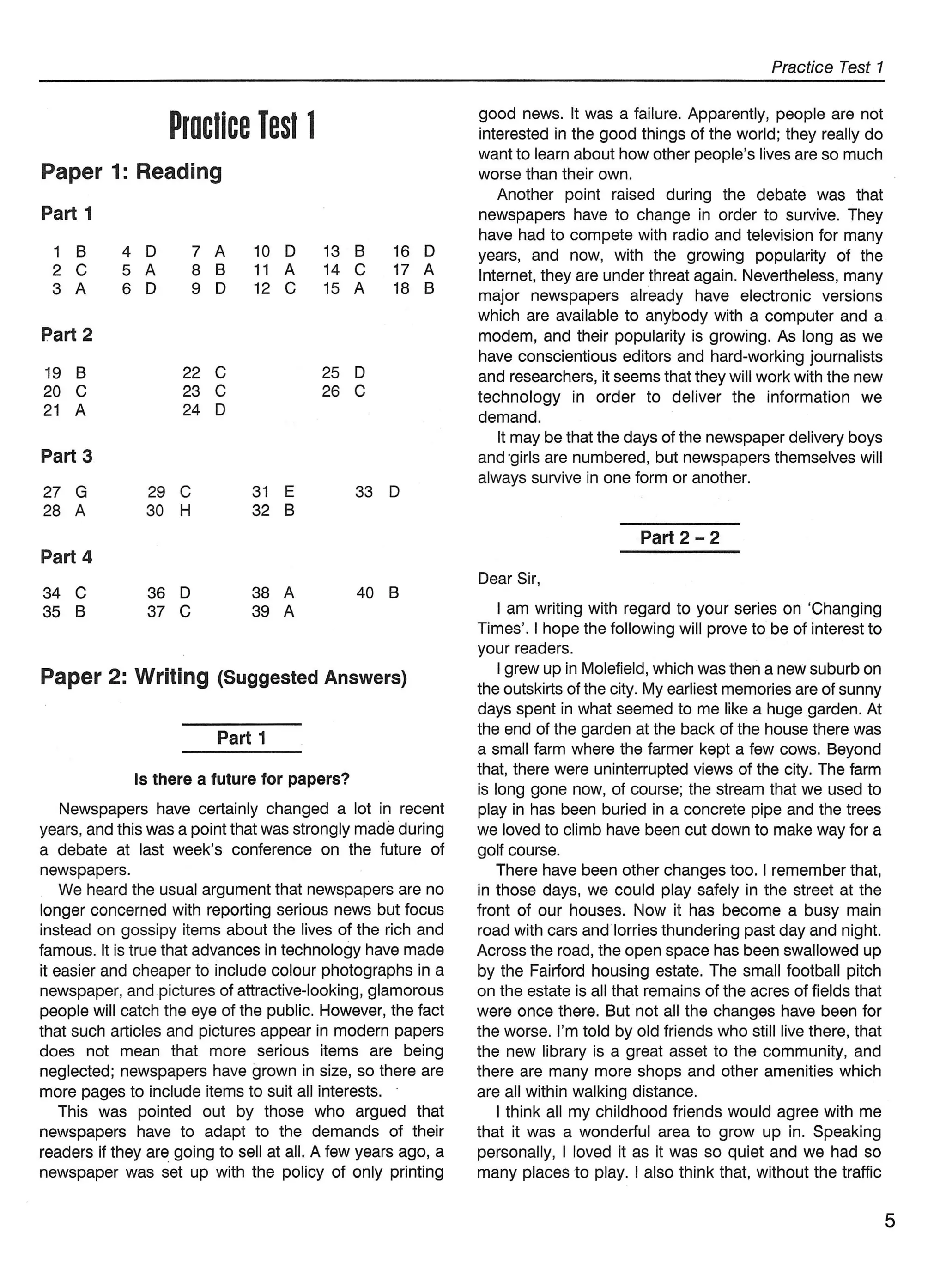 Practice tests for the revised cpe 3 key | PDF