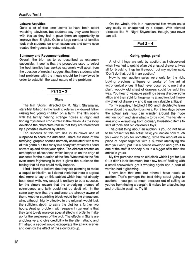 Practice tests for the revised cpe 3 key | PDF