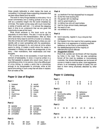 Practice tests for the revised cpe 3 key | PDF