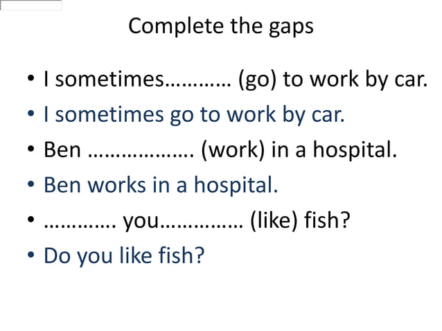 Practice the present simple | PPT