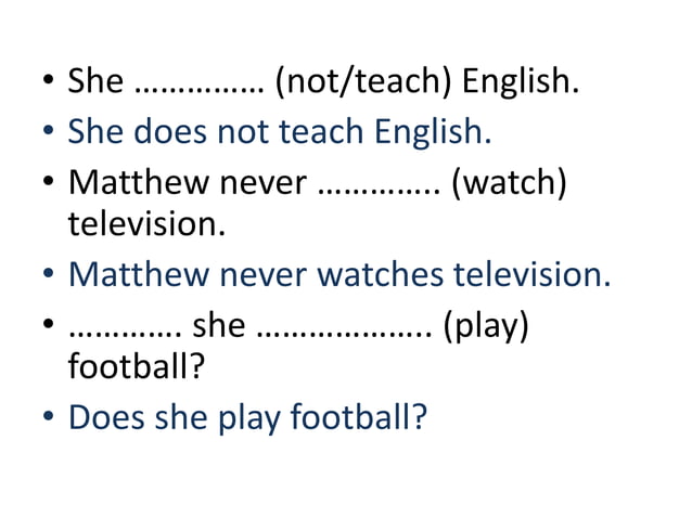 Practice the present simple | PPT