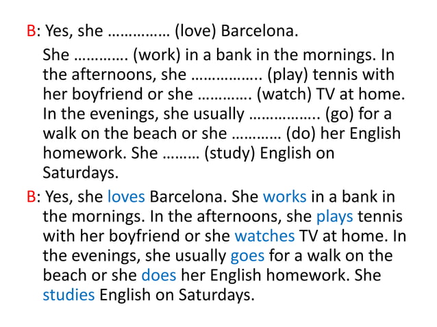 Practice the present simple | PPT