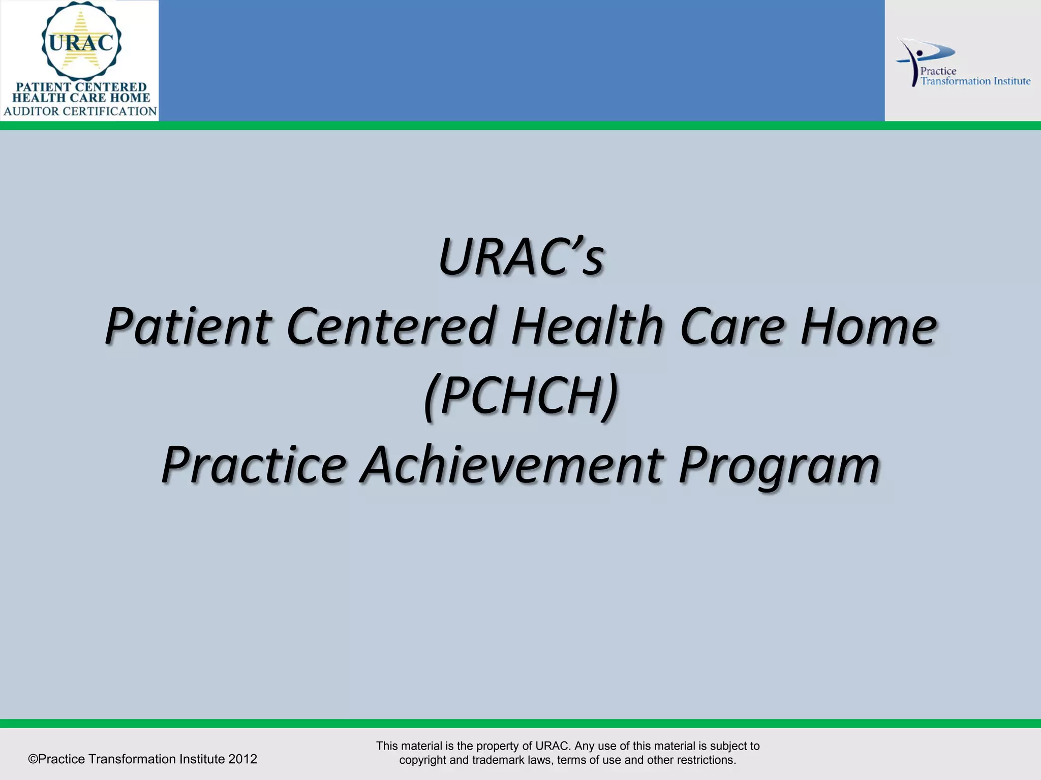 Practice transformation leading to pcmh designation | PDF