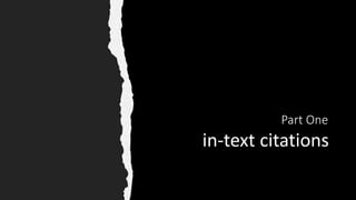 MLA Documentation: Tutorial + Practice | PPT