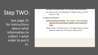 MLA Documentation: Tutorial + Practice | PPSX