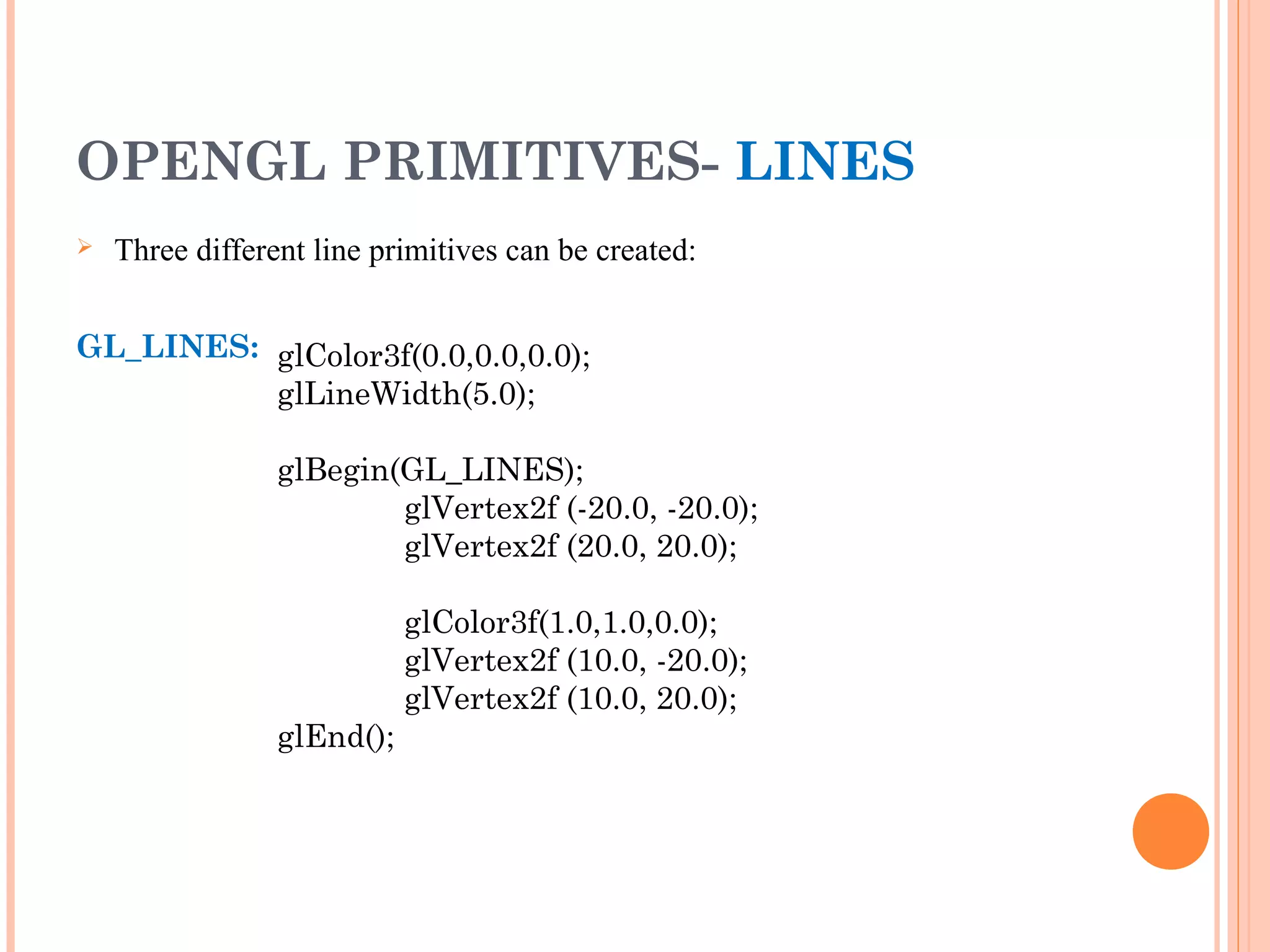 Practicing 2d drawing primitives | PPT