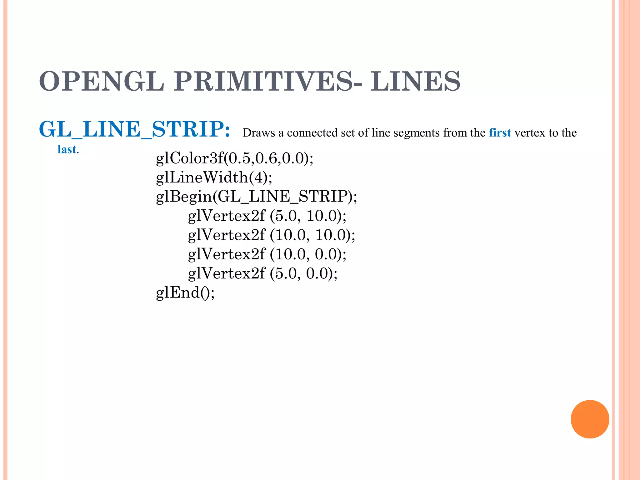 Practicing 2d drawing primitives | PPT