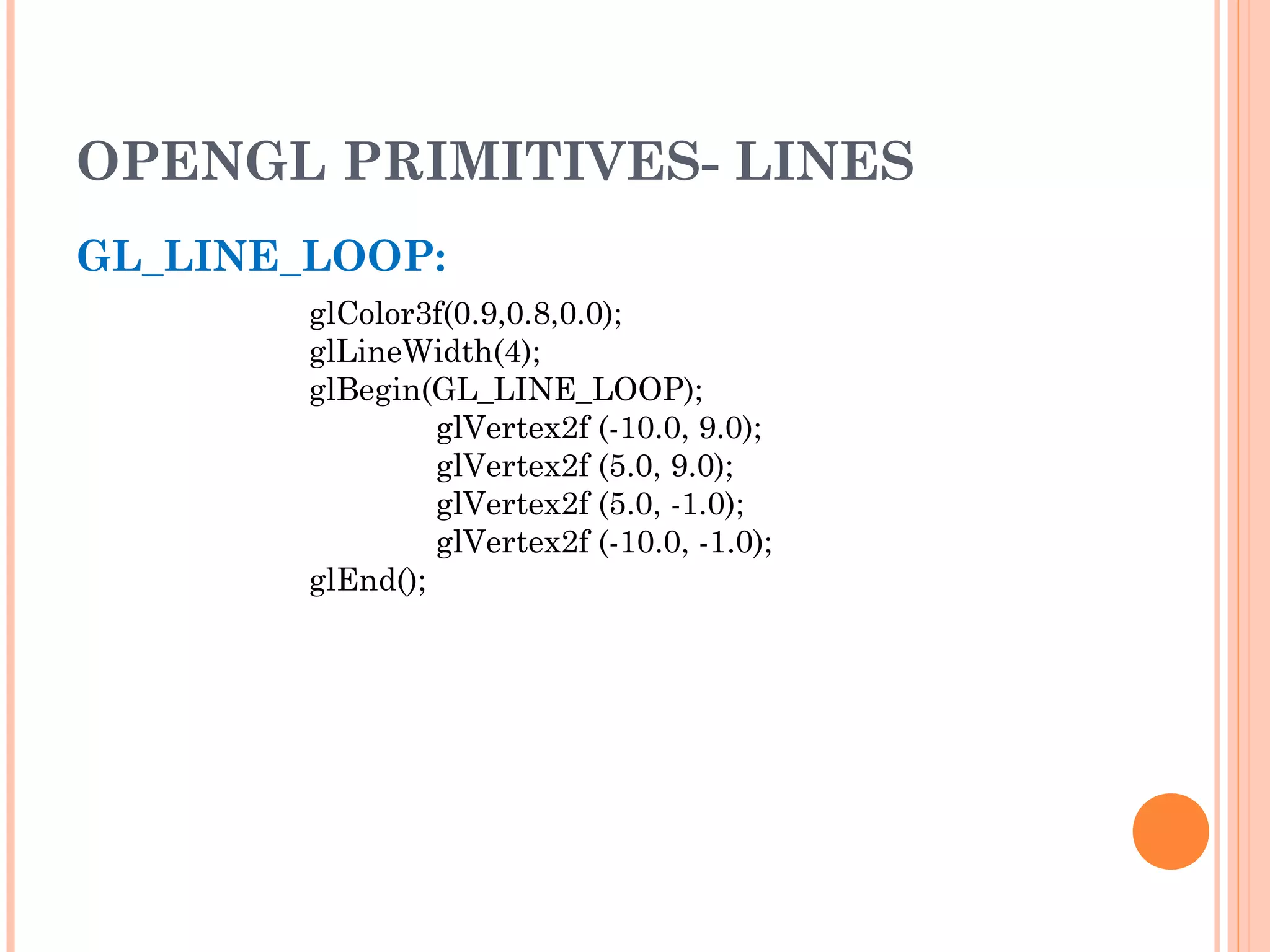 Practicing 2d drawing primitives | PPT