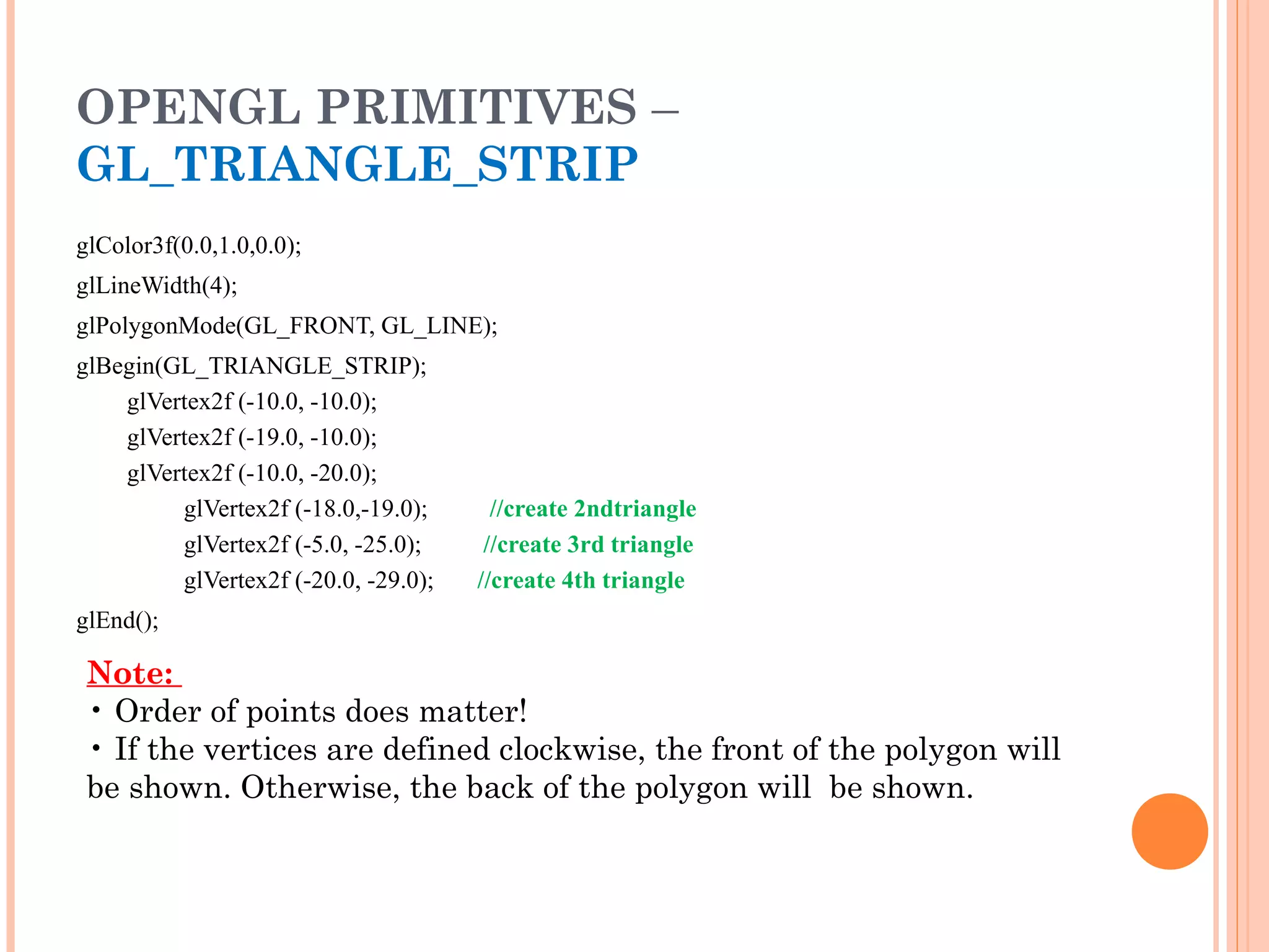 Practicing 2d drawing primitives | PPT