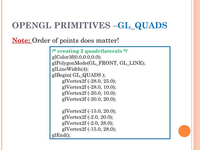 Practicing 2d drawing primitives | PPT