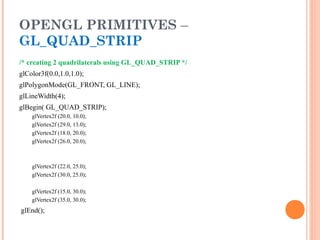 Practicing 2d drawing primitives | PPT