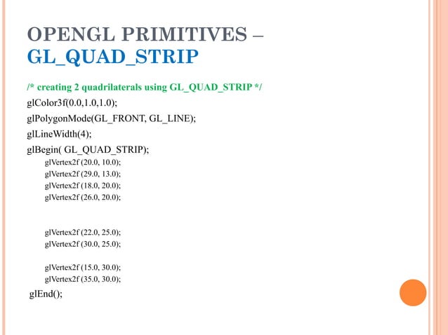 Practicing 2d drawing primitives | PPT