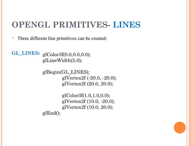 Practicing 2d drawing primitives | PPT