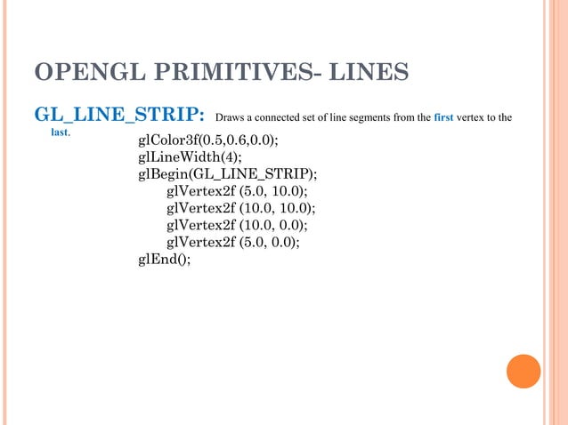 Practicing 2d drawing primitives | PPT