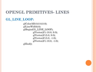 Practicing 2d drawing primitives | PPT