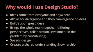 Practicing Design Studio Method: a hands-on workshop | PPT