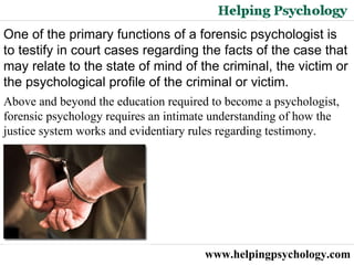 Practicing Forensic Psychology | PPT