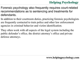 Practicing Forensic Psychology | PPT