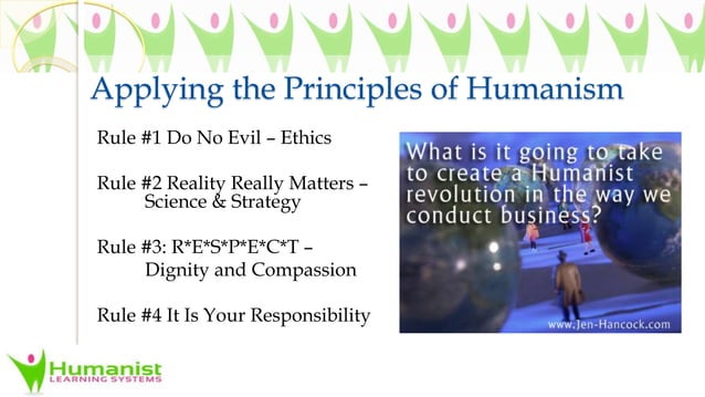 Practicing humanistic leadership | PPTX | Business | Business and Finance