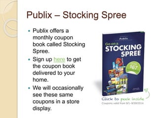 Practicing Proverbs 31 Couponing 101 Lesson 5 Publix - Where Shopping is a Pleasure | PPT
