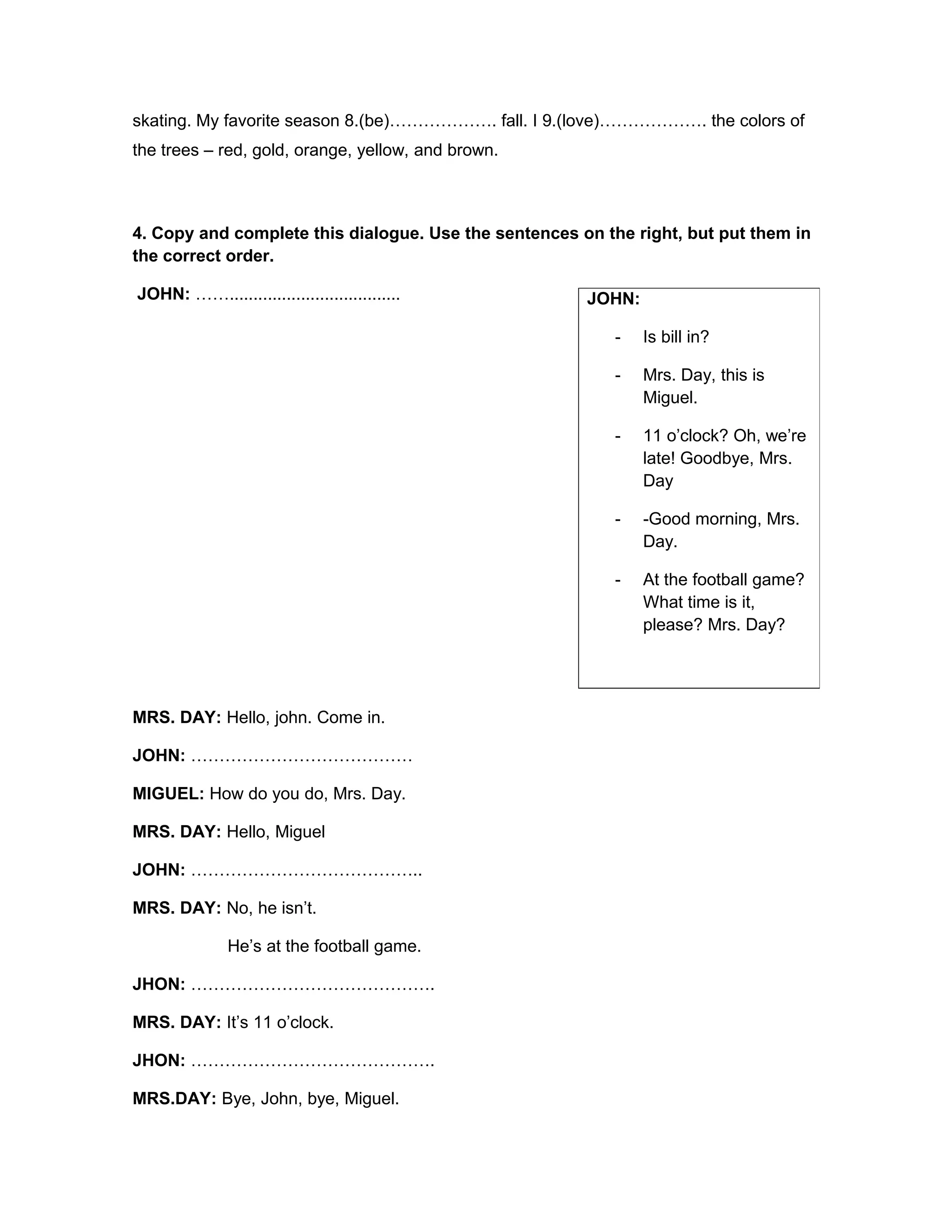 Practicing the present simple | DOC