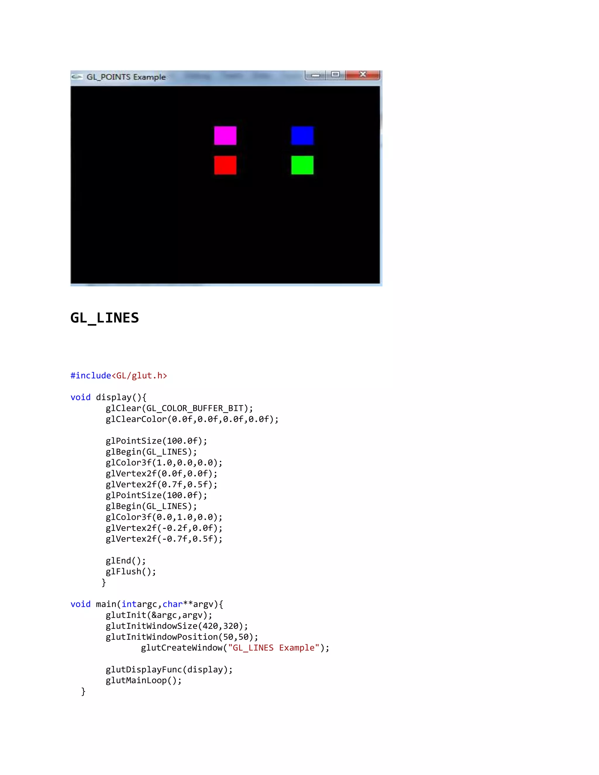 Computer Graphics At Opengl 2 Docx Technology And Computing