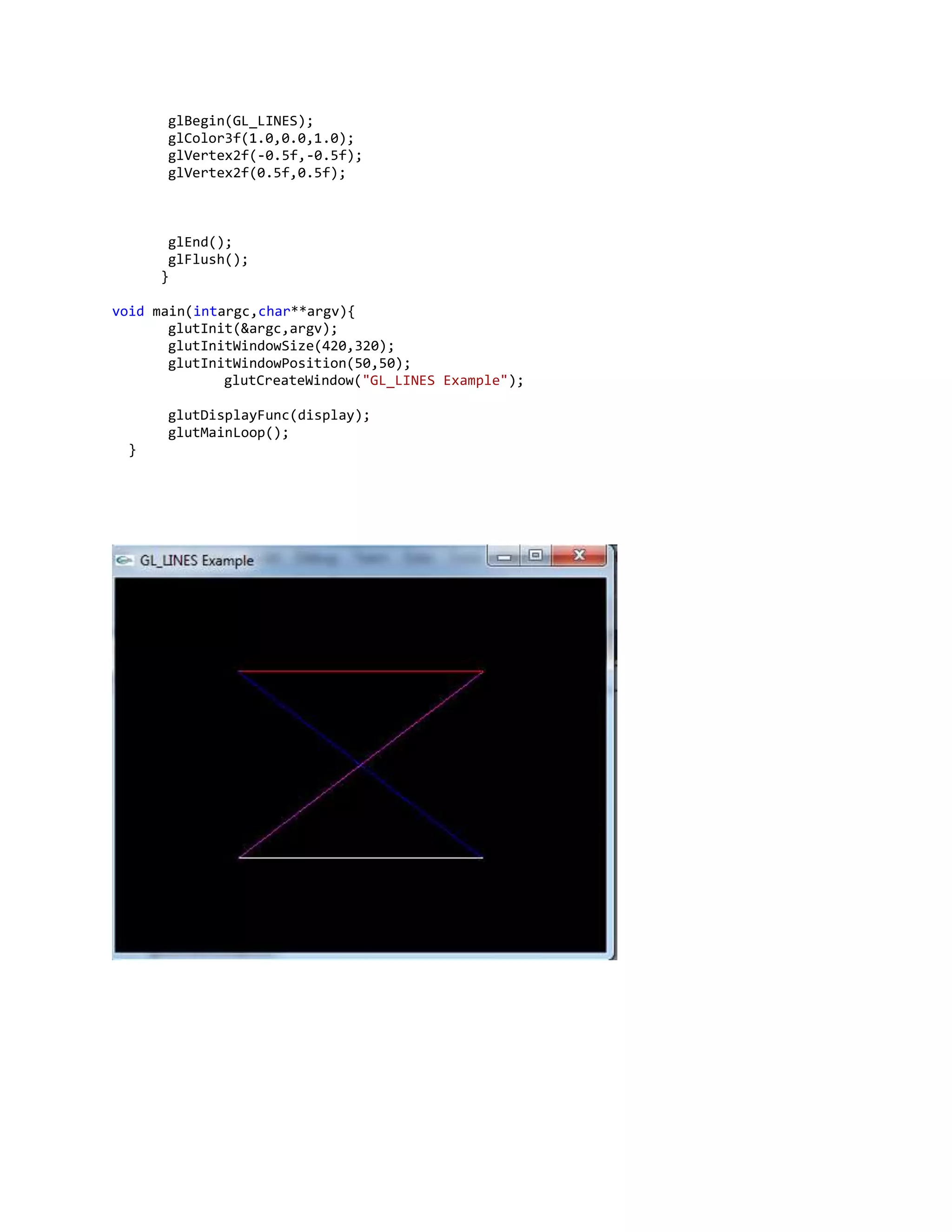 Computer Graphics At Opengl 2 Docx Technology And Computing