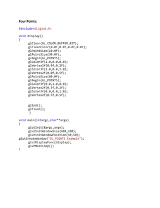 computer graphics at openGL (2) | DOCX