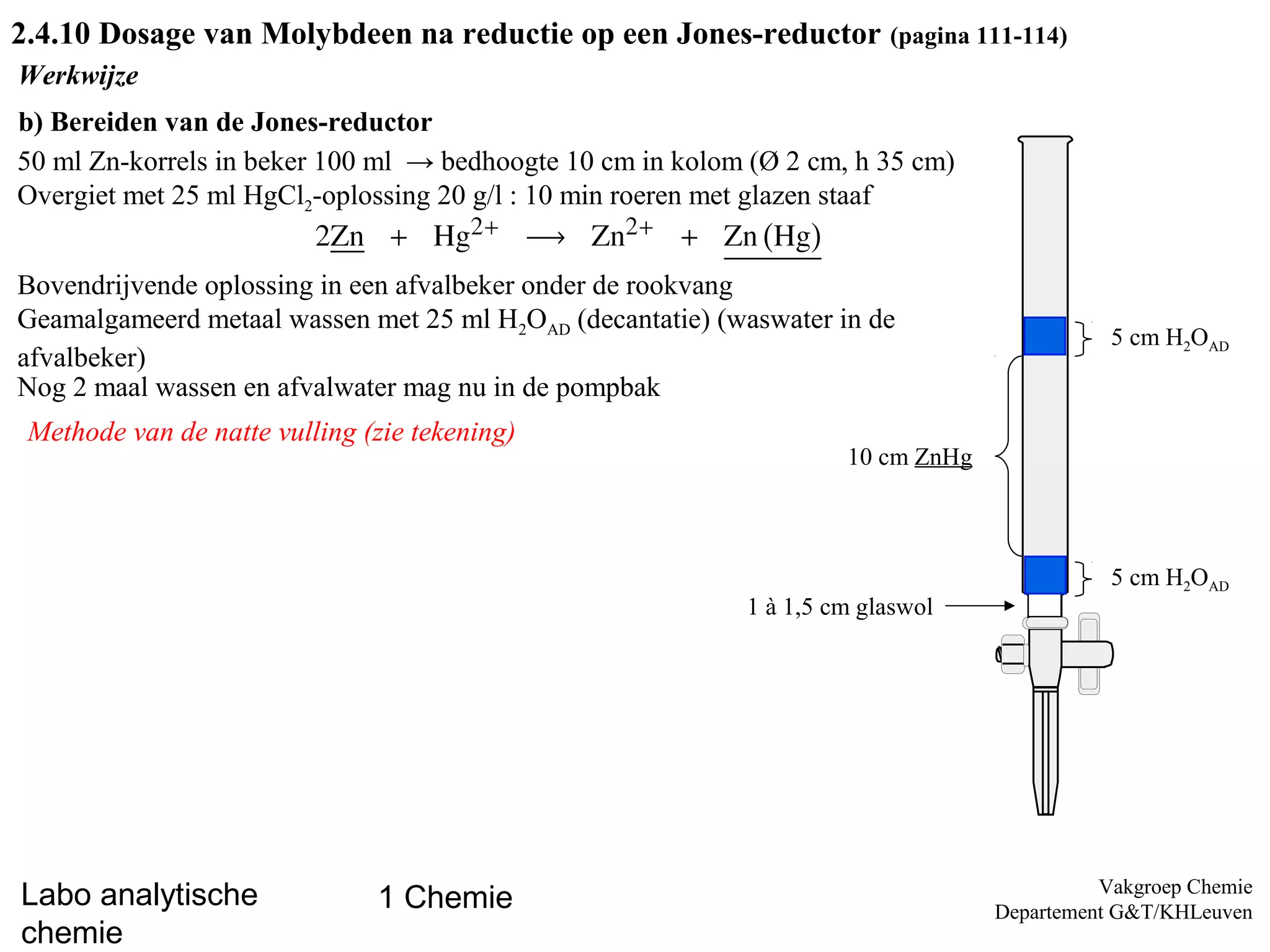 Labovoorbereiding - gravimetrie & Jones reductor | PPT