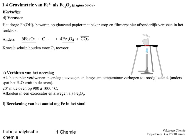 Labovoorbereiding - gravimetrie & Jones reductor | PPT | Chemistry ...