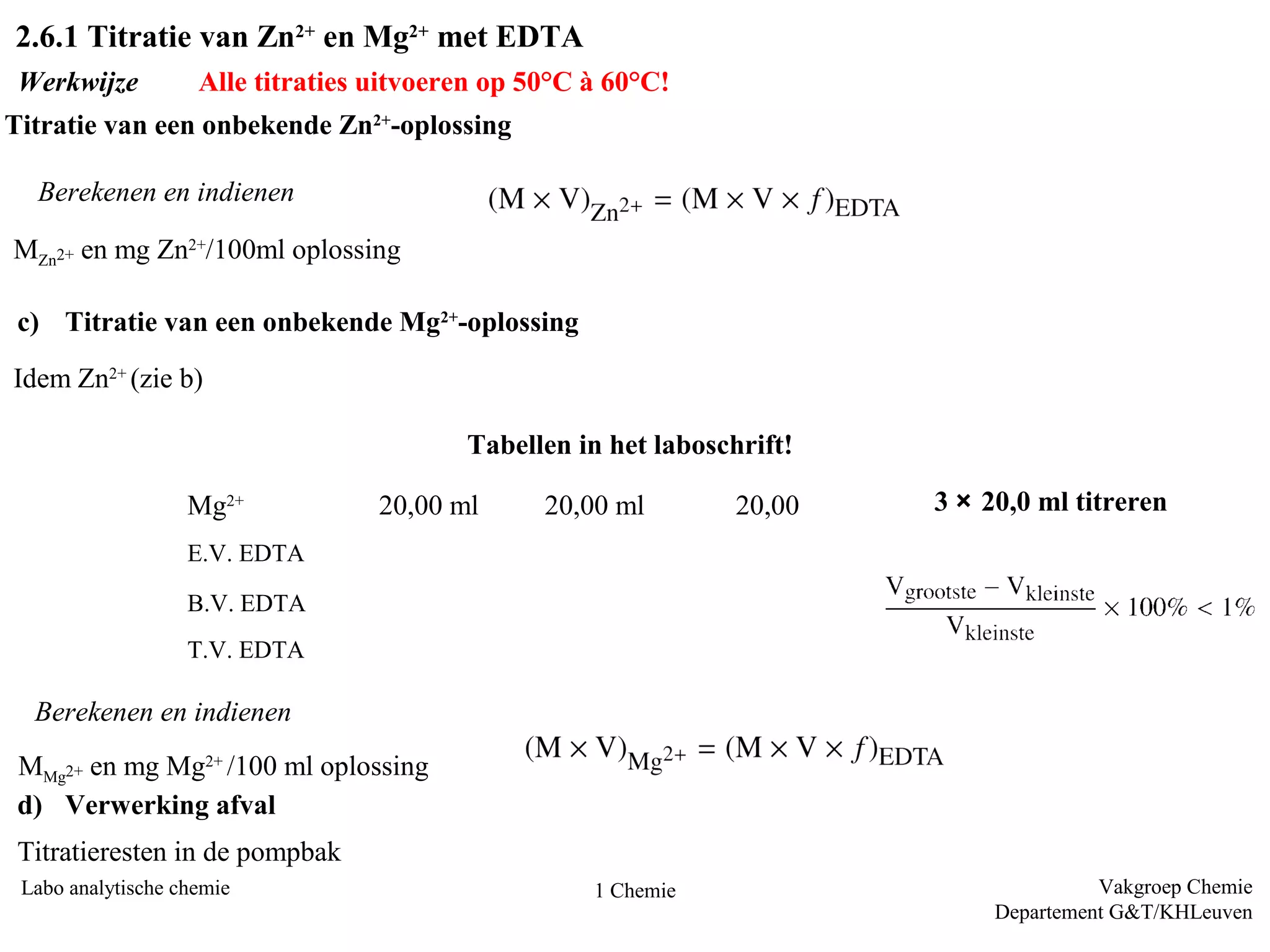 Labovoorbereiding - Complexometrie | PPT