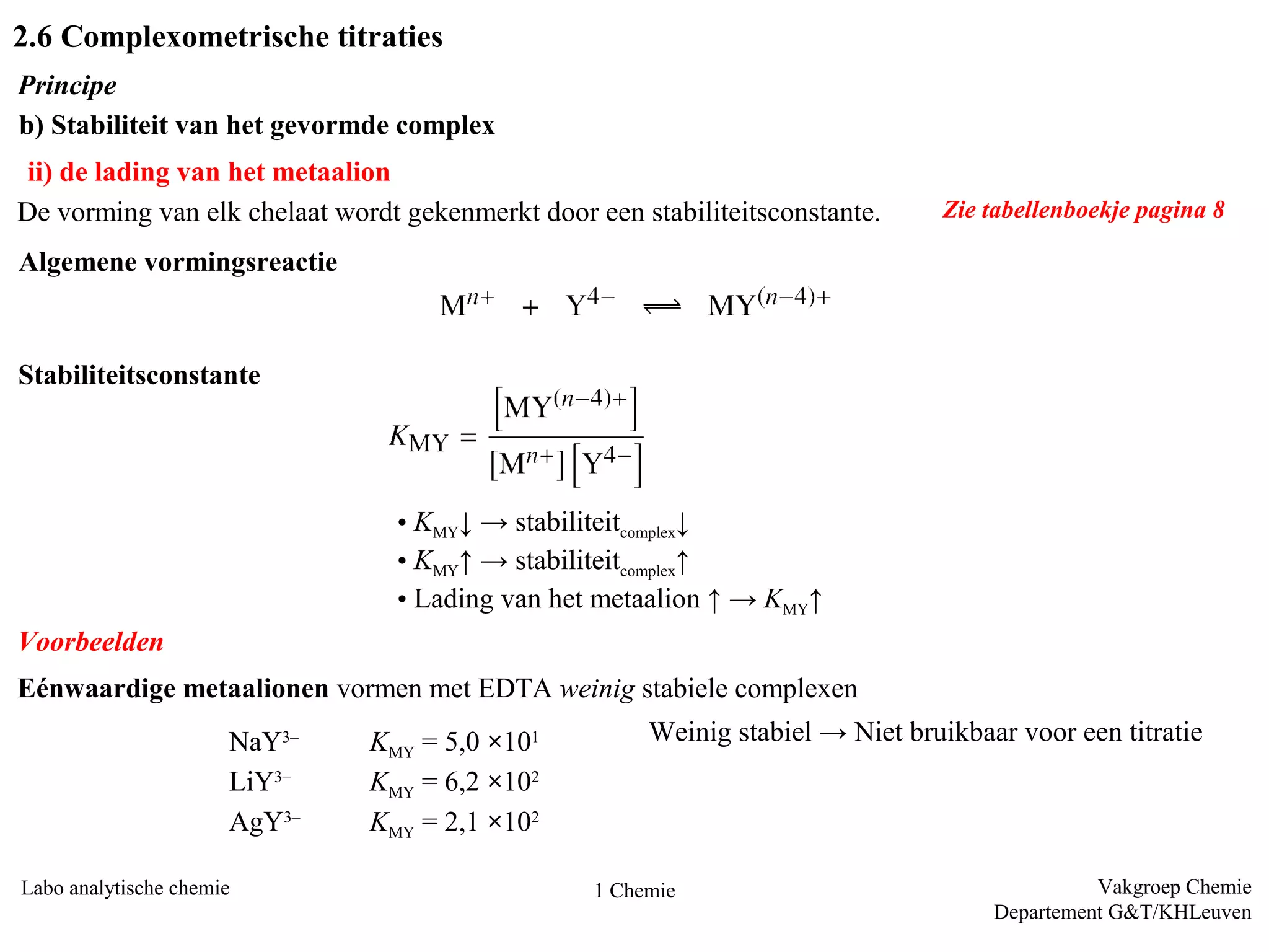 Labovoorbereiding - Complexometrie | PPT