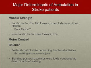 Gait training Strategies to Optimize Walking Ability in People with ...